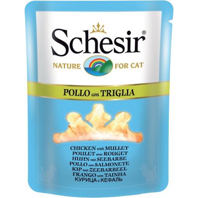 Schesir Cat Brodet Piletina i Pastrmka preliv – 12×70 g