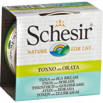 Schesir Cat Brodet Tunjevina i Orada – 12×70 g