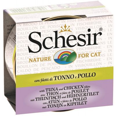 Schesir Cat Brodet Tunjevina i Piletina – 12×70 g