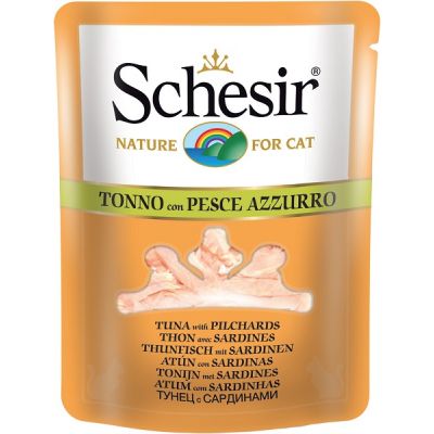 Schesir Cat Brodet Tunjevina i Sardina preliv – 12×70 g