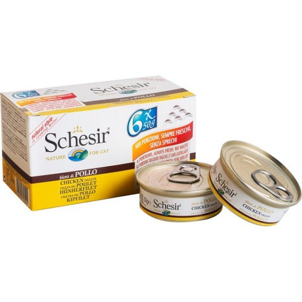 Schesir Cat Multipak Piletina – 6×50 g