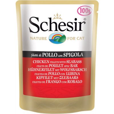 Schesir Cat Piletina i Brancin preliv – 12×100 g