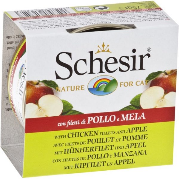 Schesir Cat Piletina i Jabuka – 12×75 g