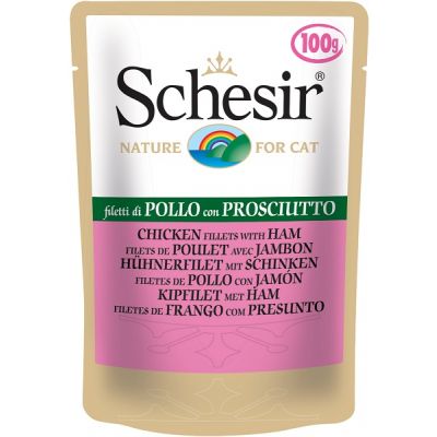 Schesir Cat Piletina i Šunka preliv – 12×100 g