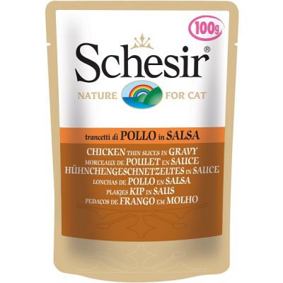 Schesir Cat Piletina u Tankim Listićima preliv – 12×100 g