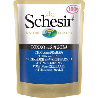 Schesir Cat Tunjevina i Brancin preliv – 12×100 g