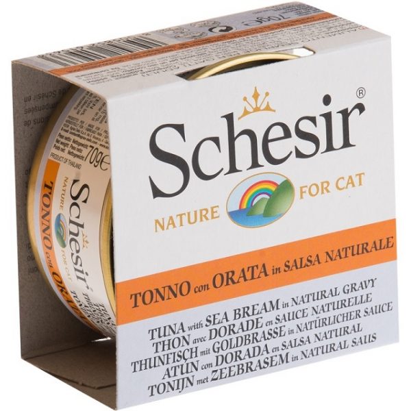 Schesir Cat Tunjevina i Orada u prirodnom sosu – 12×70 g