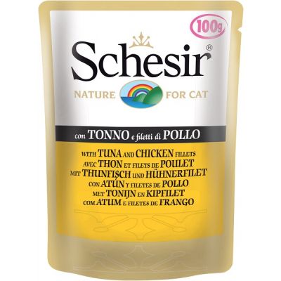 Schesir Cat Tunjevina i Piletina preliv – 12×100 g