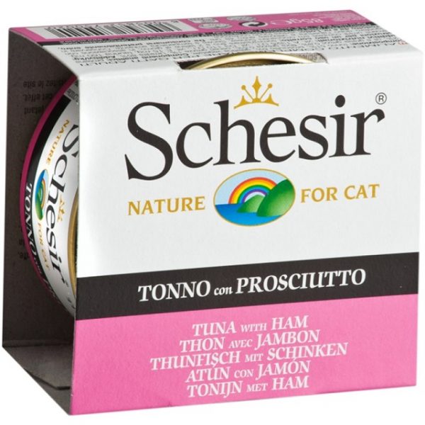 Schesir Cat Tunjevina i Šunka u želeu – 12×85 g