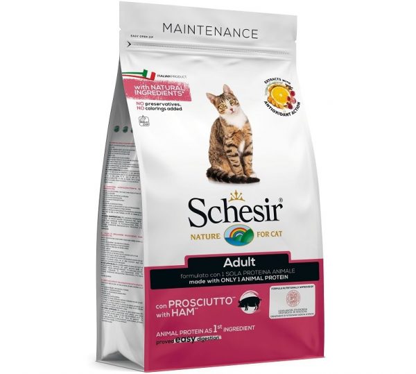 Schesir Dry Adult Cat Ham – 1,5 kg