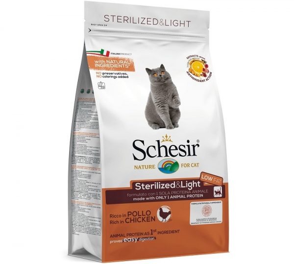 Schesir Dry Cat Sterilized & Light Chicken – 10 kg