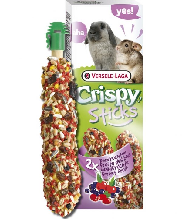 Versele Laga Crispy 2 Sticks Rabbit-Chinchilla Forest Fruit – 110 g