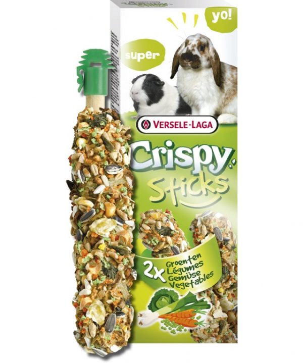 Versele Laga Crispy 2 Sticks Rabbit-Guinea Pig Vegetables – 110 g