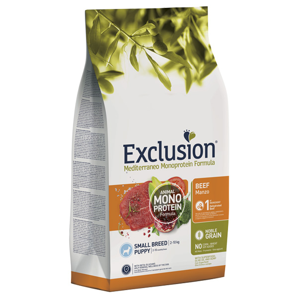 Exclusion Mediterraneo Monoprotein Puppy Small Govedina 7 kg