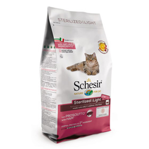 Schesir Dry Cat Sterilized and Light Šunka 10 kg