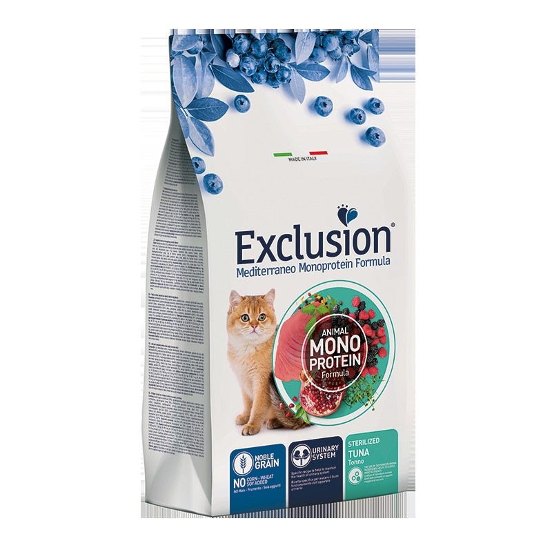 Exclusion Cat Mediterraneo Monoprotein Tuna Sterilisane 12 kg