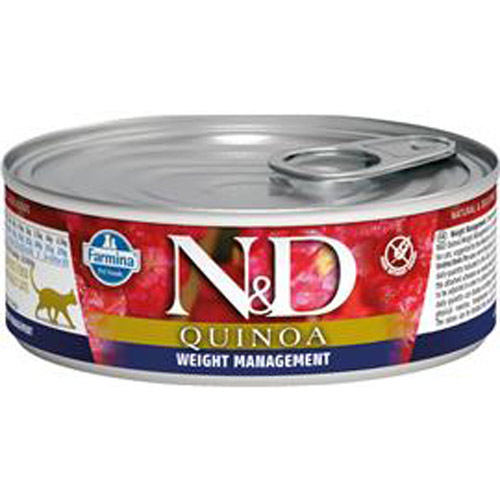 N&D Quinoa konzerva za mačke Weight Management 80 g