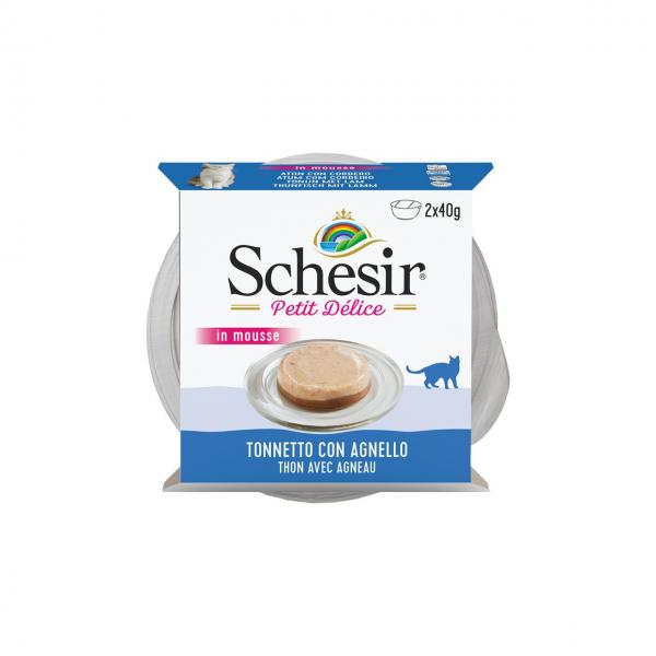 Shesir Cat Mousse Petit Delice Tunjevina i Jagnjetina 2x40g