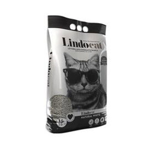 Lindocat posip za mačke Natural White 15 l