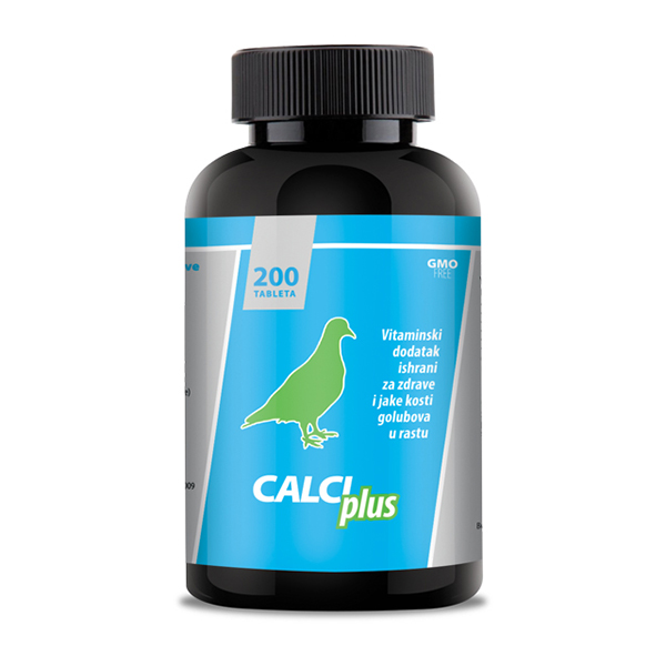 CalciPlus vitaminski dodatak za ishrani za zdrave i jake kosti kod golubova 200 tableta