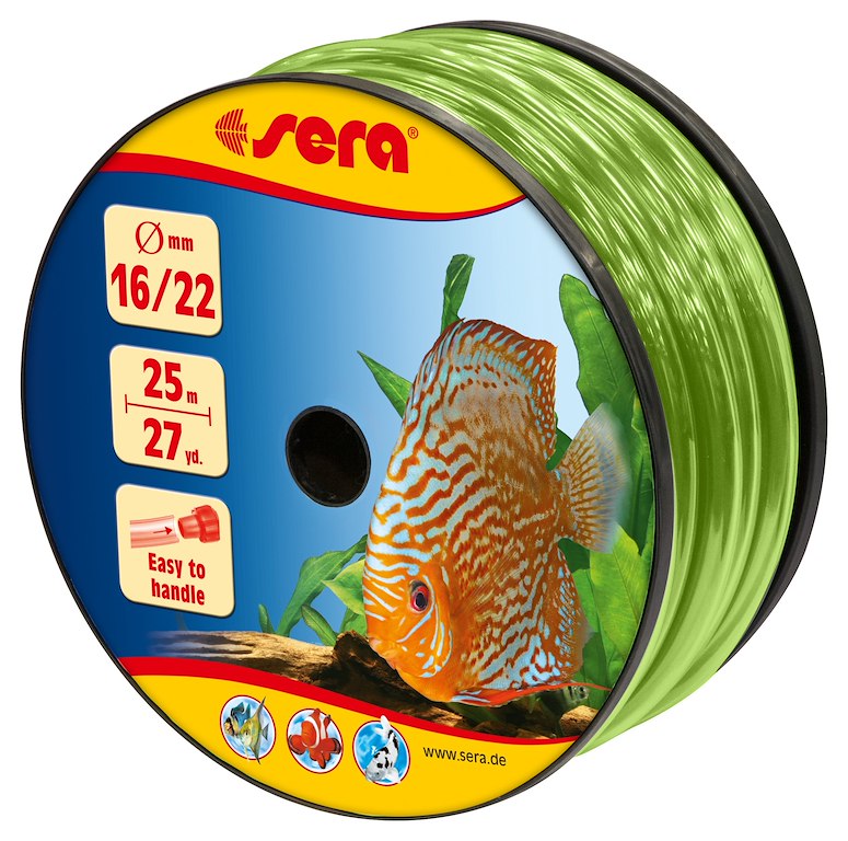 Sera crevo za kanister filtere Zeleno 16/22 mm, 25 m