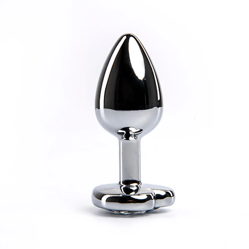 Anal butt plug metal srce Silver S