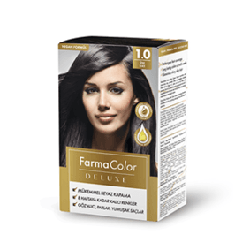 FARMA COLOR DELUXE Krema za farbanje kose,50ml Black 1.0