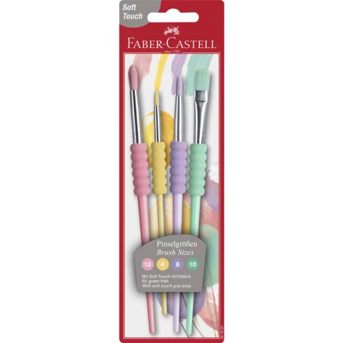 FC cetkica soft grip set 1/4 pastel