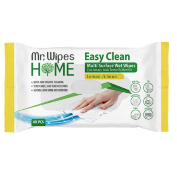 Mr.WIPES Easy Clean maramice, 40 kom limun