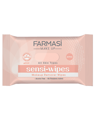 SENSI-WIPES Vlažne maramice za skidanje šminke, 20 kom