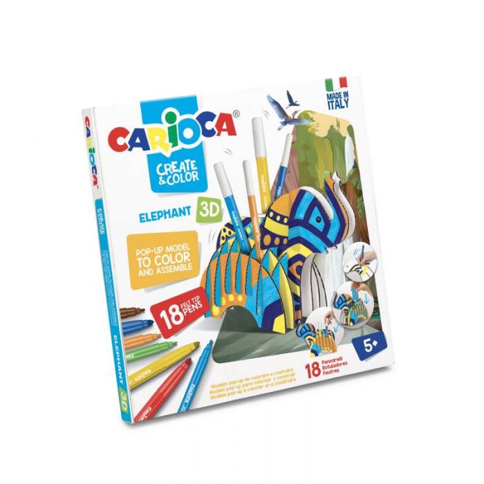 CA flom.set create&color 3D Eleph. 1/18