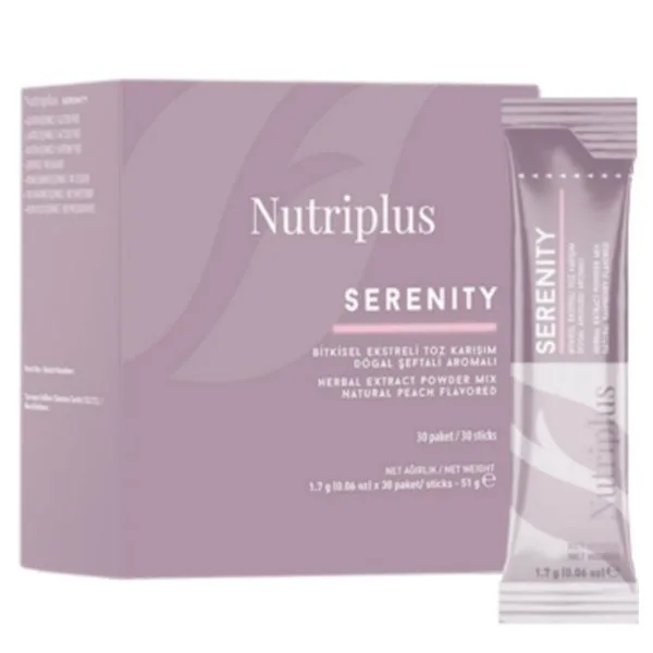 Nutriplus Serenity biljni čaj sa ukusom maline,30 x 17g