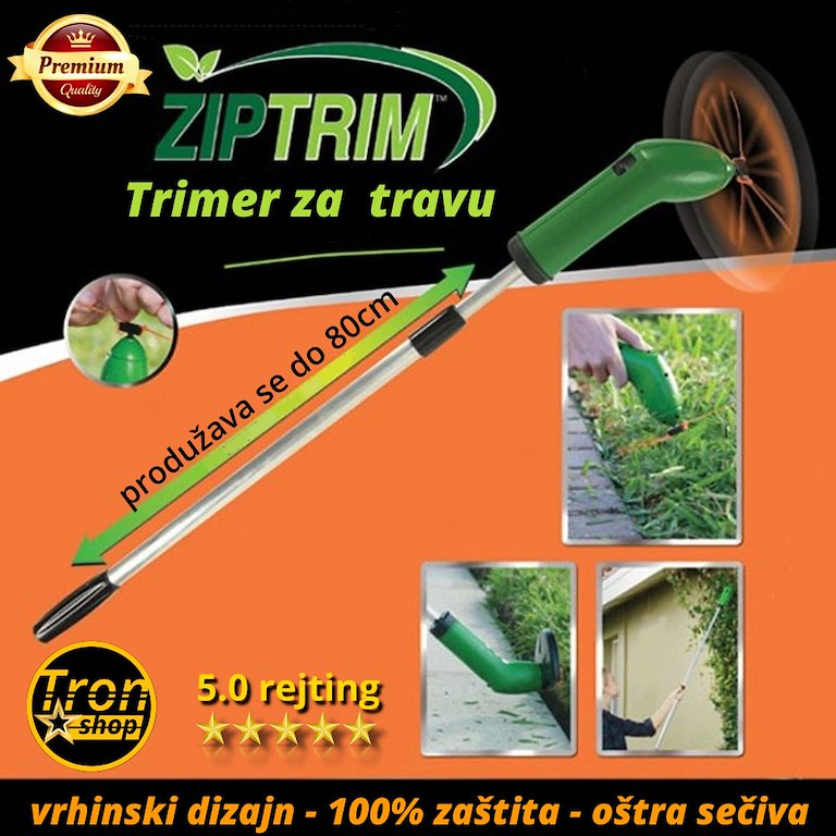 BEŽIČNI TRIMER ZA TRAVU – ZIP TRIM