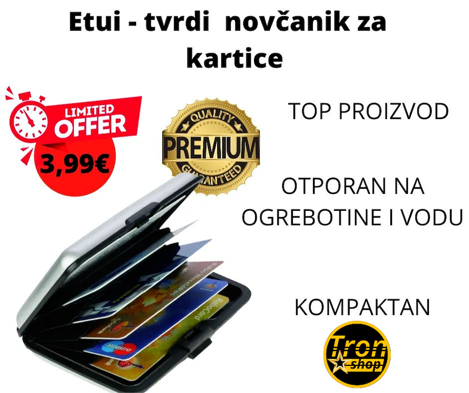 Etui tvrdi novčanik za kartice