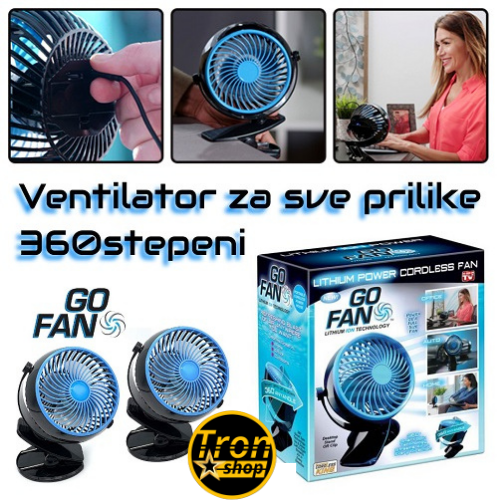 GO Fan-bežični ventilator visoke snage