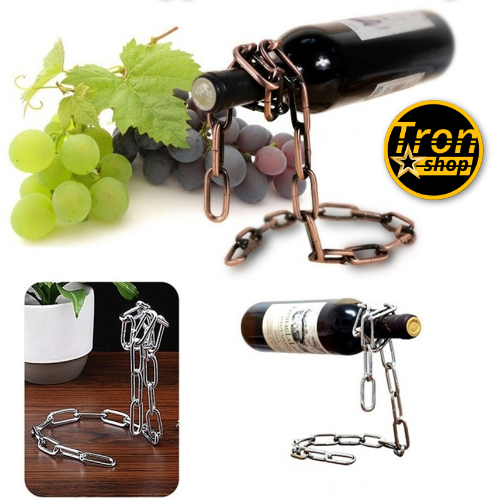 Stalak i držač za vino u obliku lanca