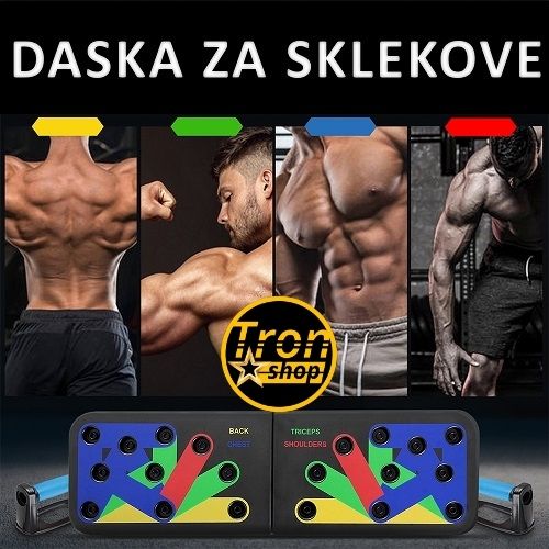 Višenamenska daska za sklekove push up board skleker