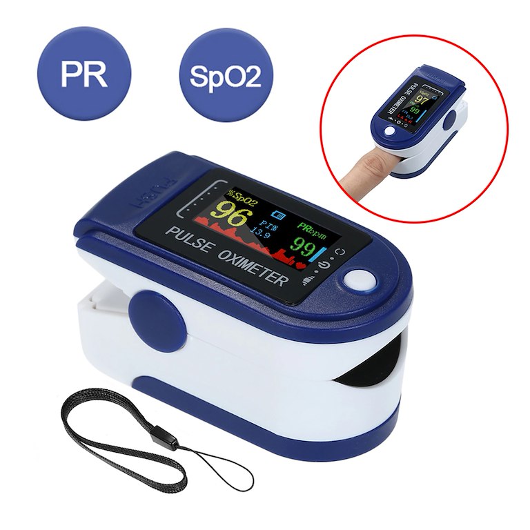Pulsni OKSIMETAR uređaj koji meri količinu kiseonika u krvi i puls