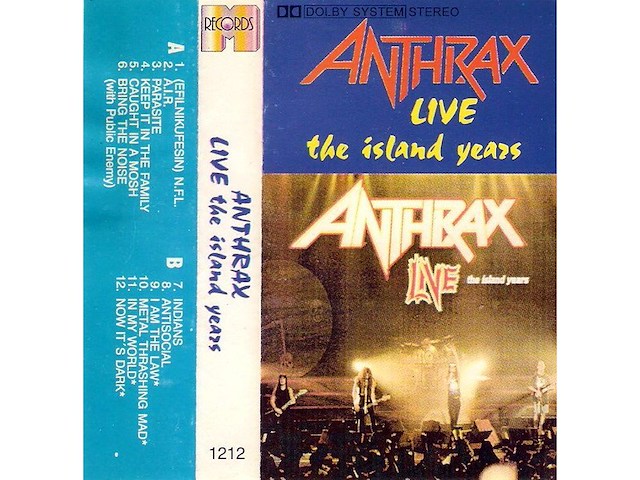 ANTHRAX - Live..The Island Years