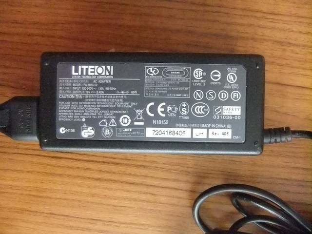 LiteOn adapter 19V 3.42A + GARANCIJA!