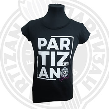 Ženska majica "Partizan Girl - Kvadrat" FK Partizan 2186