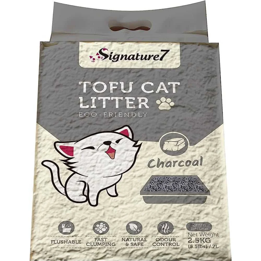 Signature7 Posip za mačke - Charcoal Tofu 7l