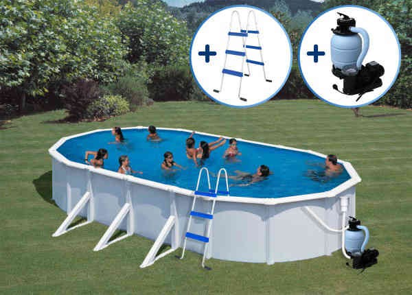 Ovalni montažni bazen GRE – 5.0×3.0x1.32m