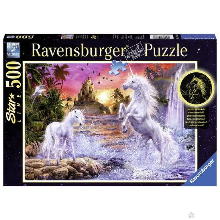 Ravensburger puzzle (slagalice) - Jednorog u reci RA14873