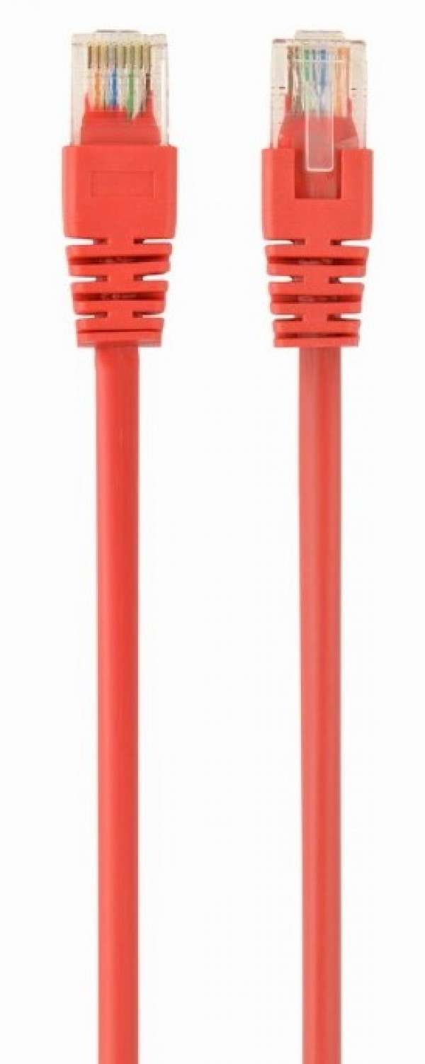 PP12-1M/R Gembird Mrezni kabl, CAT5e UTP Patch cord 1m red