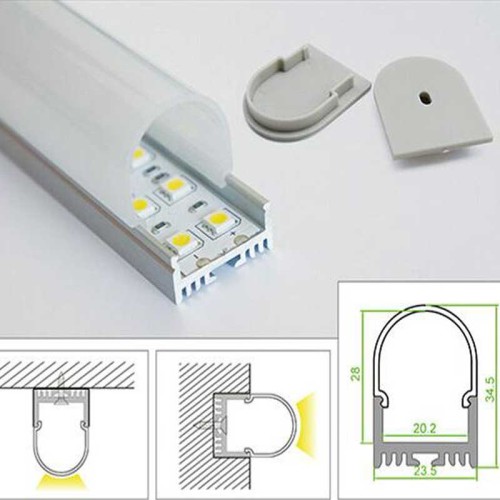 AL PROFIL MAT ZA LED TRAKU FL-ALP044-P L26MM/H33MM 2M