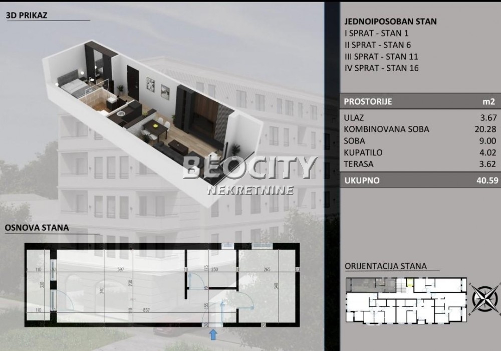 Dvosoban stan, 41 m2, Stara Pazova, Karađorđeva ID: 87682