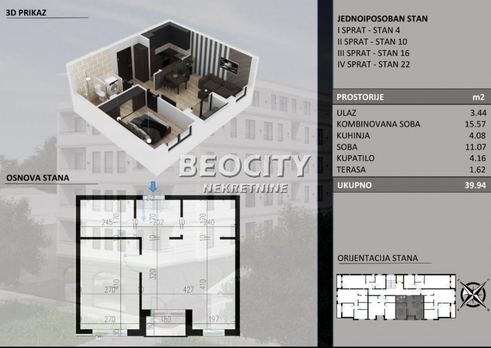 Dvosoban stan, 40 m2, Stara Pazova, Karađorđeva ID: 87693
