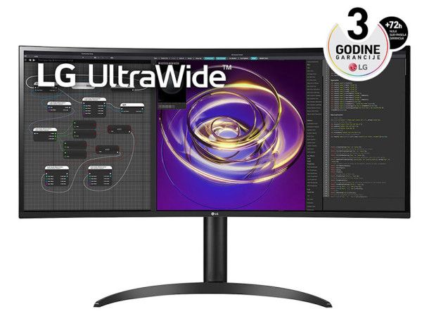 Monitor LG 34WP85CP-B 34''IPS,21:9,zakrivljen3440x144060Hz5ms GtGHDMIx2,DP,USBvisinaVESAcrna' ( '34WP85CP-B.AEU' )