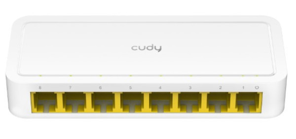 Cudy FS108D LAN 8-Port 10/100 Switch auto-negotiation RJ45 ports